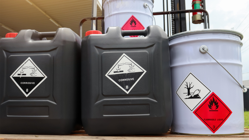 GHS Container Labels in Construction Environments